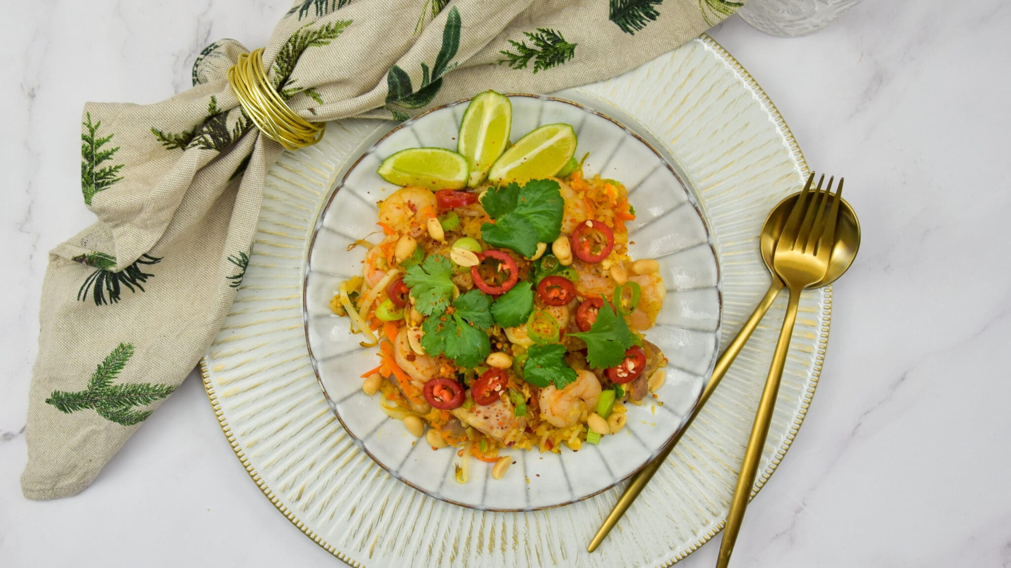 Gebakken Thaise rijst Pad Thai stijl - EvieKookt